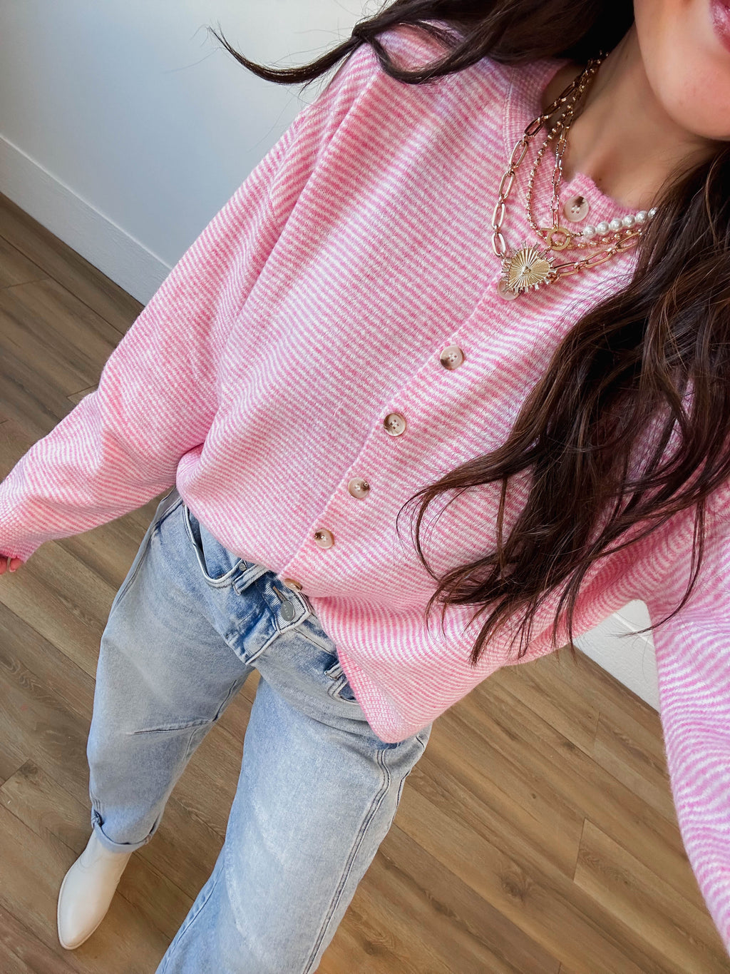 Daydream Striped Cardigan-Punch – IKT