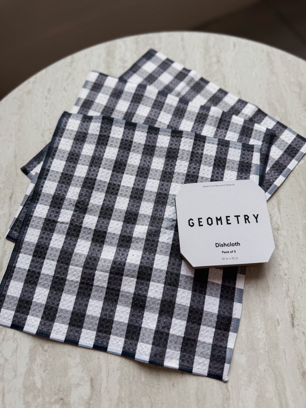 Midnight Flannel Dishcloth Set-Geometry – IKT
